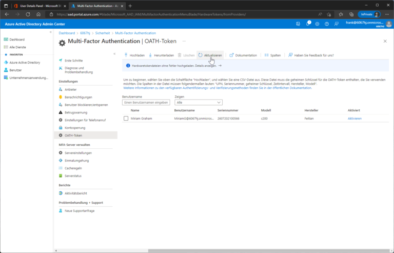 Azure MFA und Hardwaretoken - Franks Blog